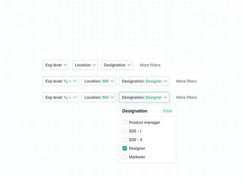 Dropdown Filters By Divyansh Pandey On Dribbble