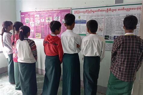 ပျော်ဘွယ်မြို့နယ်တွင် စာဖတ်ရှိန်မြှင့်တင်ရေး အသိပညာပေးဟောပြောပွဲနှင့် နံရံကပ်စာစောင်၊ စာအုပ