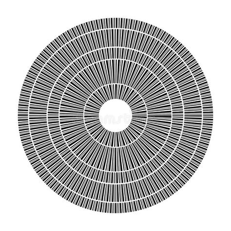Vector Abstract Geometric Circle With Dashed Lines Stock Vector
