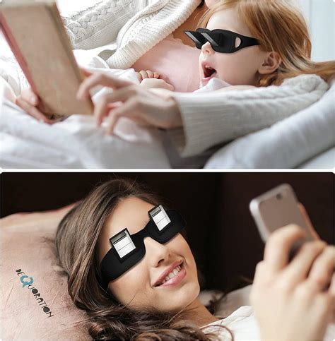 Lazy Glasses Bed Prism Spectacles For Readingtv In Bed Black Large 2 Pieces Buy Now In