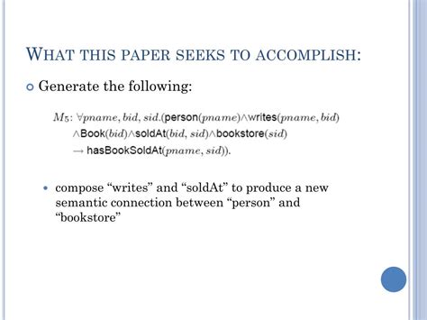 ppt a semantic approach to discovering schema mapping powerpoint