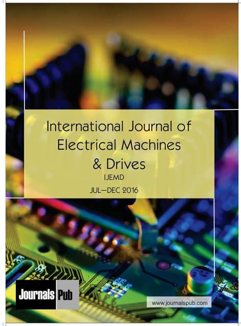 Electrical Machines And Drives Vol 2 Issue 2 Pdf