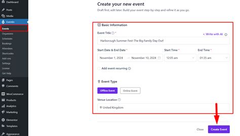 How To Create Event In Eventin