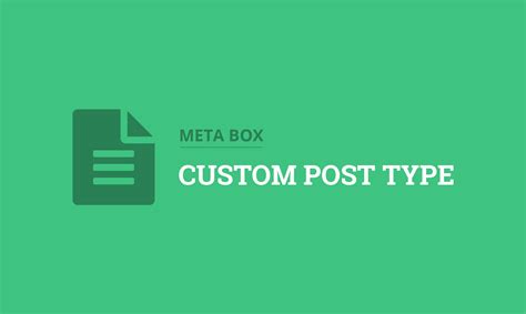 Mb Custom Post Types And Custom Taxonomies Meta Box