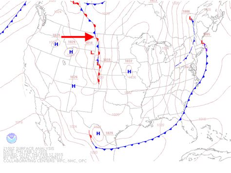 Weather Front Map