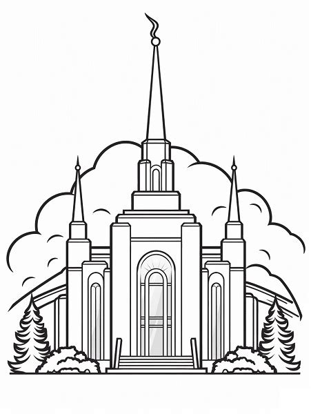 Lds Temple Coloring Pages Printable 2025