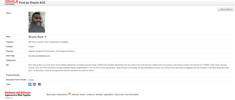 Awards “top 60 Oracle Blogs Post” And ” Oracle Ace Associate “ Bruno Reis Blog