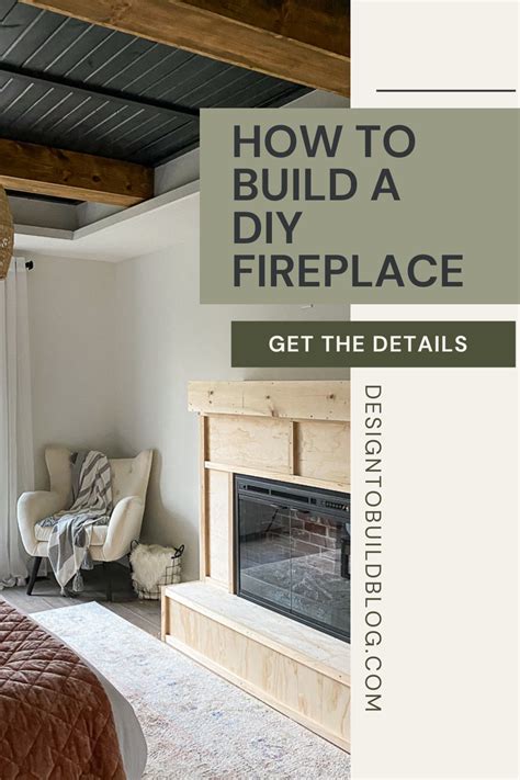 Easy How To Build A DIY Fireplace With An Electric Insert Design To Build