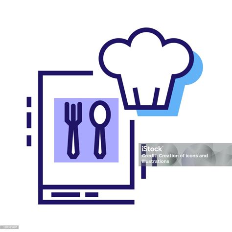 요리 코스 색상 라인 아이콘입니다 음식 마스터 클래스 요리 학교 음식 워크샵 요리사 주방 용품 웹 페이지 모바일 앱용 픽토그램 Ui Ux Gui 디자인 요소 편집 가능한