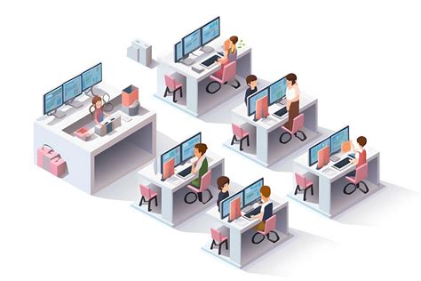 Premium Photo Cartoon Tiny Young Programmers And Coders Working With Computers