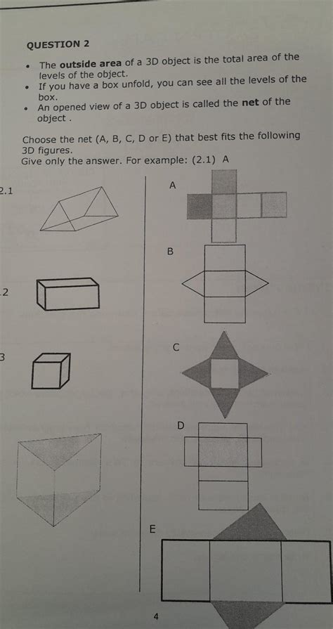 Solved QUESTION The Outside Area Of A D Object Chegg