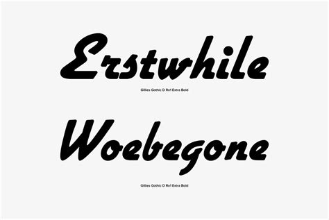 Gillies Gothic Font Fontpath