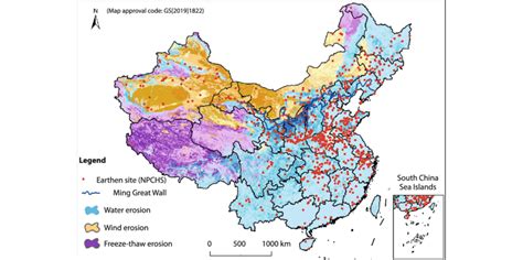 Spatial Distribution Pattern Of The Different Erosion Types Occurring Download Scientific
