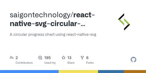 Github Saigontechnologyreact Native Svg Circular Progress A Circular Progress Chart Using