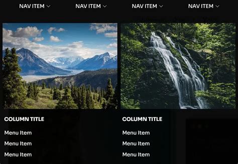 Responsive Sticky Mega Menu SnazzyMenu Js CSS Script