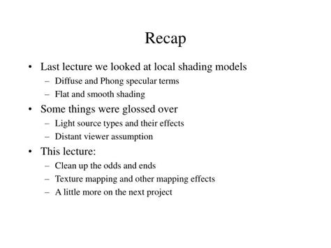 PPT Recap PowerPoint Presentation Free Download ID