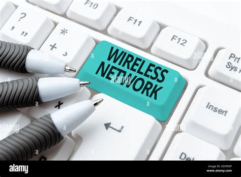 Conceptual Display Wireless Network Concept Meaning Computer Network That Uses Wireless Data