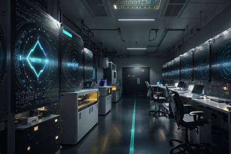 Premium Ai Image Quantum Cryptography Lab