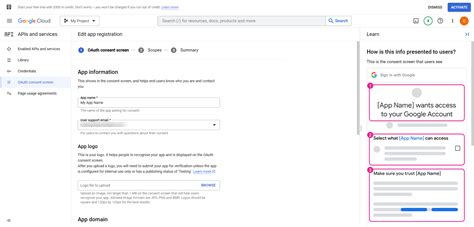 Configure OAuth In Google Cloud Platform SAP Tutorials