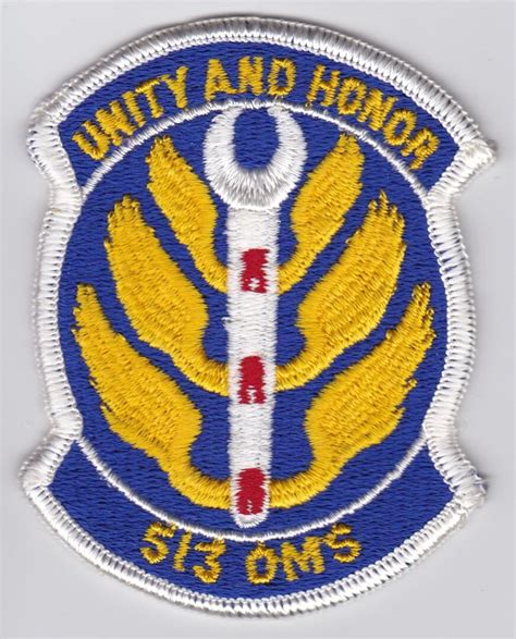 Usaf Patch Usafe 513 Taw Tactical Airlift Wing Oms Org Maint Sq