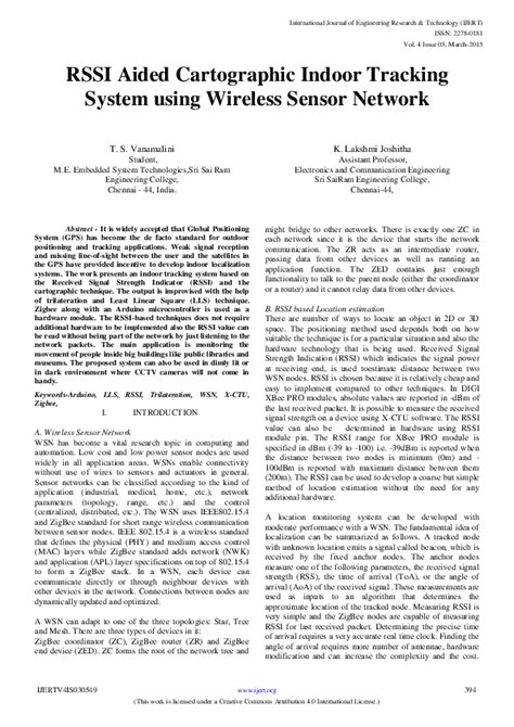 Pdf Rssi Aided Cartographic Indoor Tracking System Using Wireless