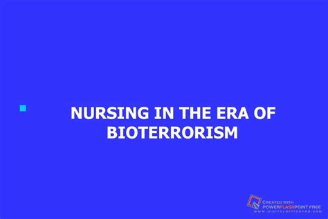 Ppt Nursing In The Era Of Bioterrorism Powerpoint Presentation Free Download Id 109990
