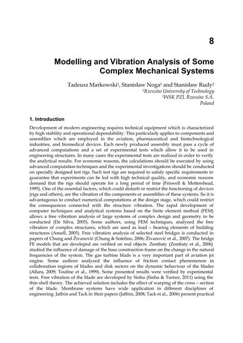 PDF InTech Modelling And Vibration Analysis Of Some Complex Mechanical Systems DOKUMEN TIPS
