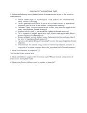 Understanding Sexual Health And Anatomy Exploring Female And Course Hero