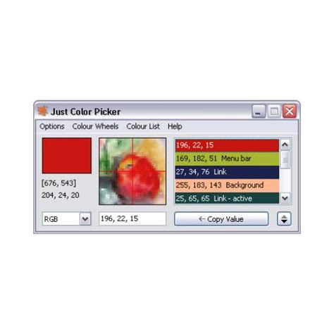 Just Color Picker Indir Windows Renk Algılama Programı