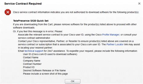 Error Download Release Sx Cisco Community