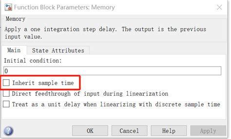 ‘xxx‘has sample time [0 1] only constant inf or inherited 1