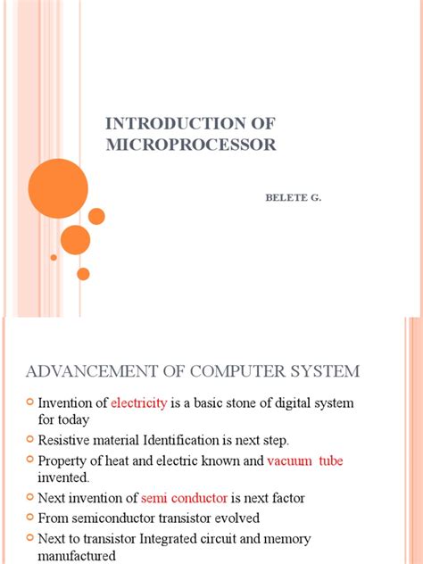 Lec 1 Intro To Mp Pdf Central Processing Unit Inputoutput