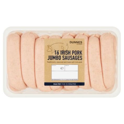 Dunnes Stores 16 Irish Pork Jumbo Sausages 800g Dunnes Stores