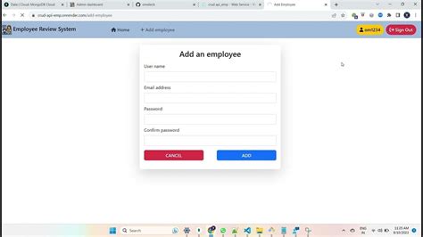 Employee Review System Backend Project Coding Ninja Skill Test
