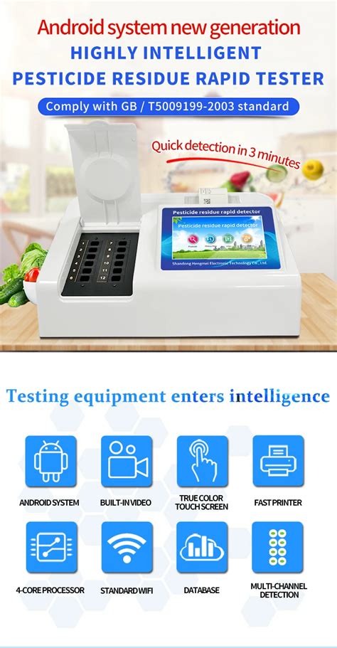 Latest Pesticide Residue Detector Vegetable Pesticide Tester Pesticide Detection Instrument