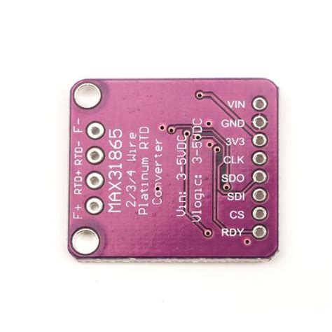 Tzt Max31865 Platinum Pt100 Rtd To Digital Temperature Sensor Amplifier Module 33v5v For