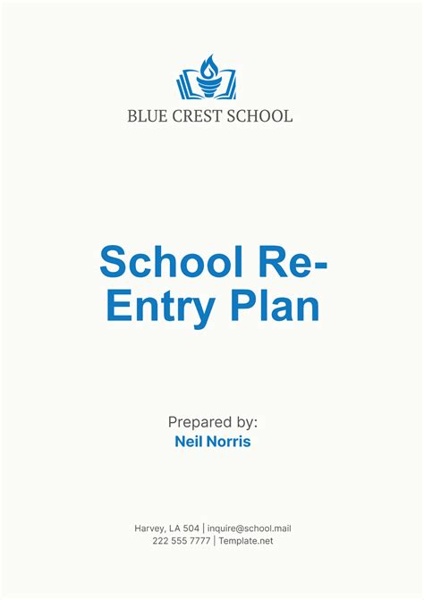 Free School Re Entry Plan Template To Edit Online Free School Re Entry Plan Template To Edit Online