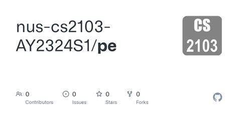 Github Nus Cs2103 Ay2324s1pe