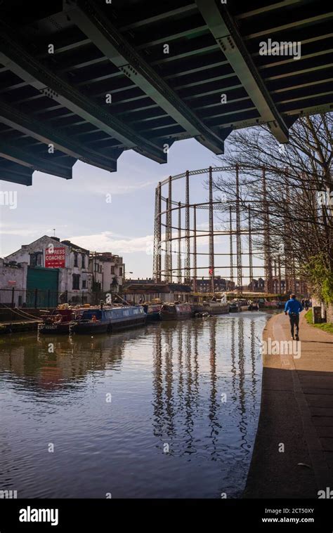 Regents Canal At Haggerston Near Broadway Market Hackney London