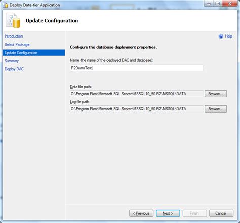 Sql Server Data Tier Applications