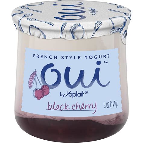 Oui By Yoplait French Style Black Cherry Whole Milk Yogurt