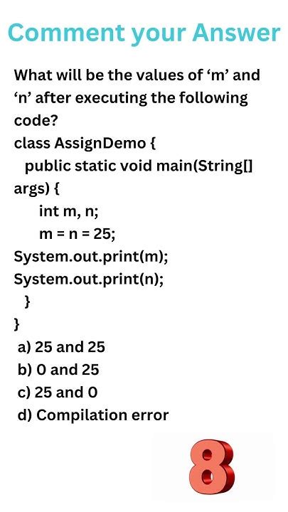 java tricky quiz 29 youtubeshorts yt ytshortsvideo shorts
