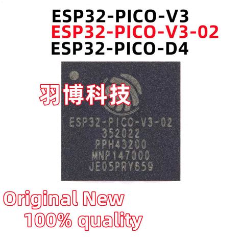 5pcslot Esp32 Pico V3 Esp32 Pico V3 02 Esp32 Pico D4 Wireless Rf Transceiver Module New Origi