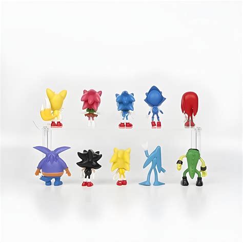 Sonic Hedgehog Set Of 10 Action Figures 8 10cm Pvc Collectible By Sh