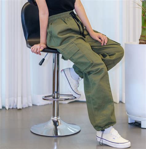 심도나인 11할인3color 사계절 벌룬 스트링 와이드 카고 팬츠