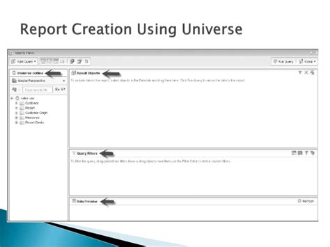 SAP BO Web Intelligence Basics PPTX Databases Computer Software And Applications