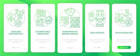 Current Farming Trends Green Gradient Onboarding Mobile App Screen Banner Template Download On