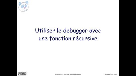 Langage C Utiliser Le Debugger Avec Une Fonction Récursive Youtube