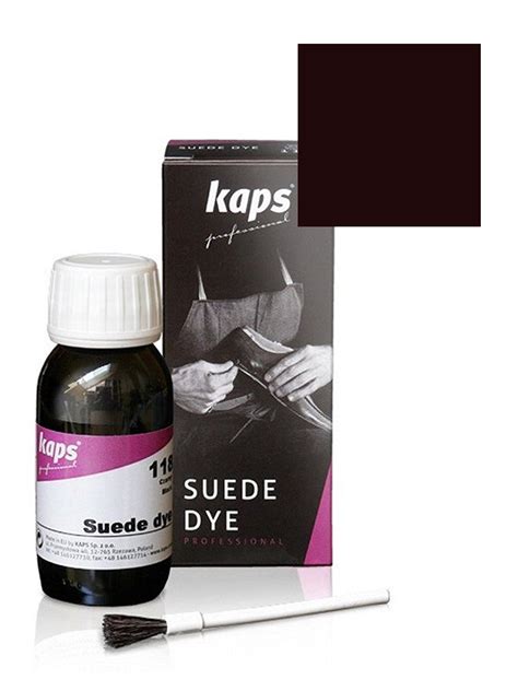 Краска для замши и нубука Kaps Suede Dye 50 ml Темно коричневая 415044 ...