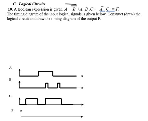 solved c logical circuits 10 a boolean expression is